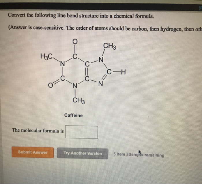 Solved Convert the following line bond structure into a | Chegg.com