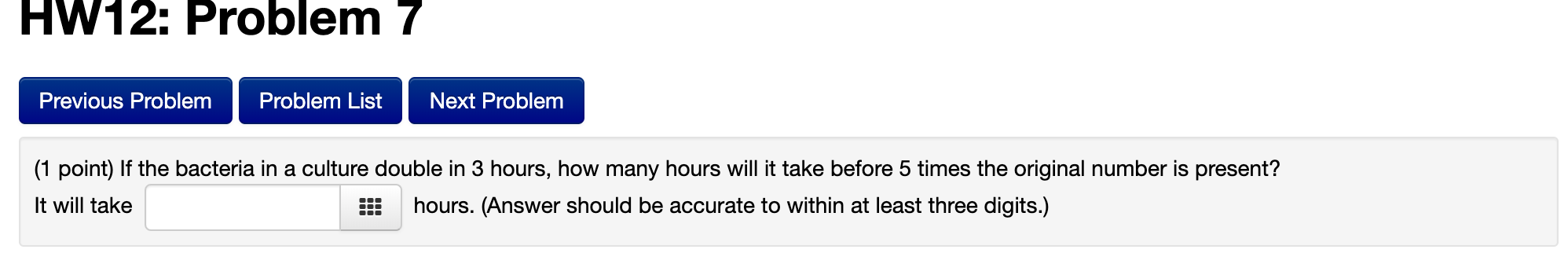 Solved HW12: Problem 7 Previous Problem Problem List Next | Chegg.com