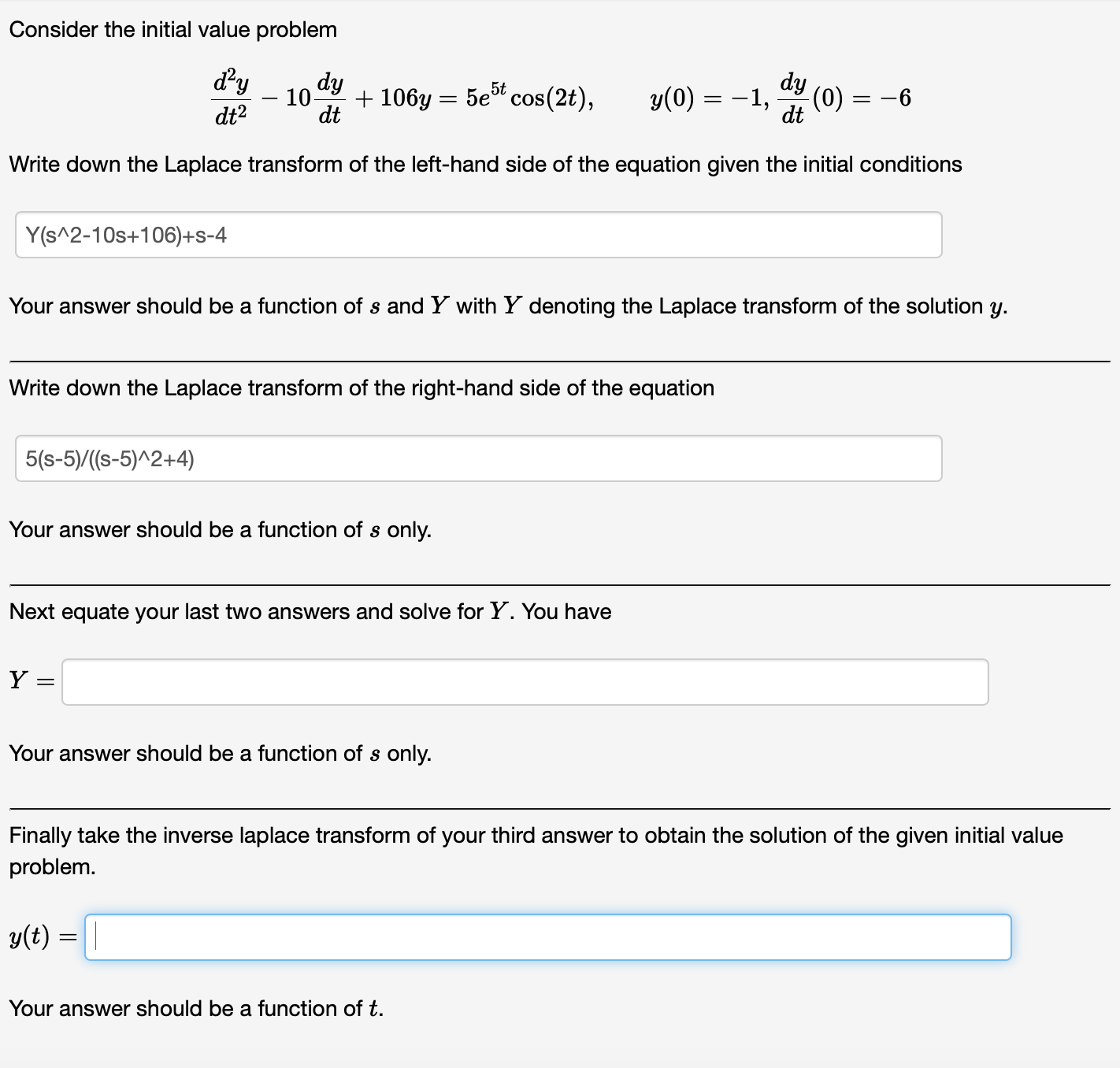 Solved Consider the initial value problem | Chegg.com