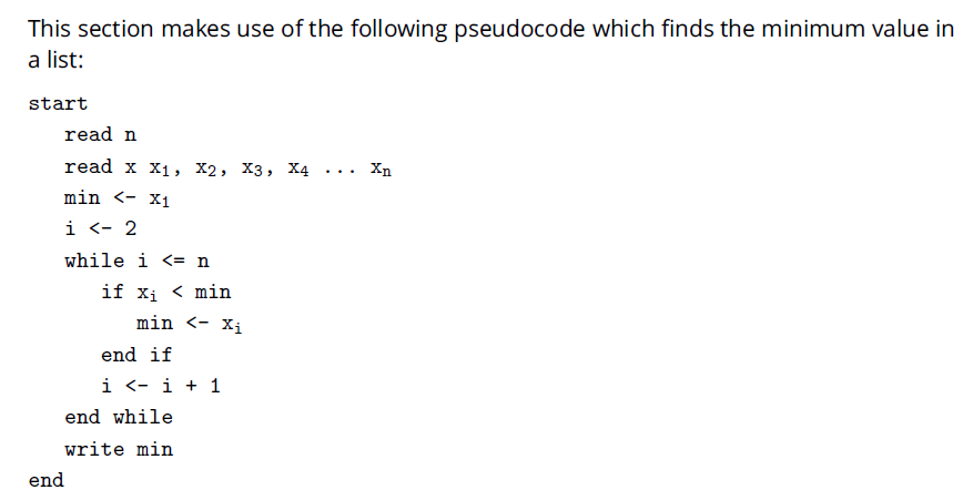 Solved Rewrite The Following Pseudocode Segment Using A Loop Mobile 