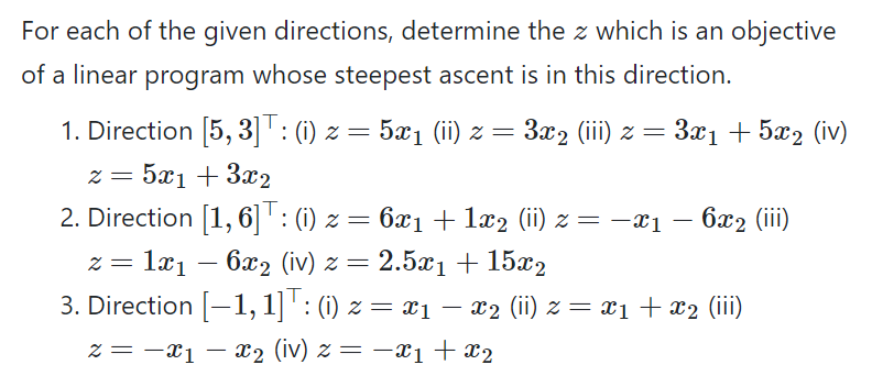 Solved An optional optimization exercise. a.) 1: (iii) b.) | Chegg.com