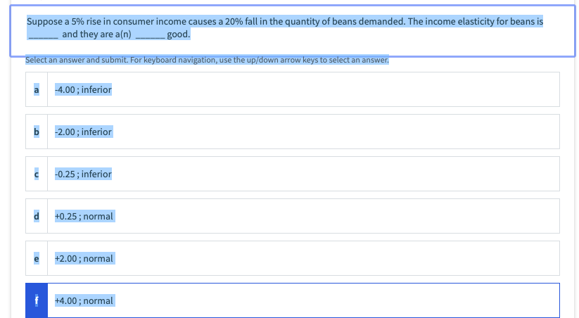 Solved Suppose A 5 Rise In Consumer Income Causes A 20 Chegg