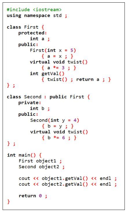 Solved (Advanced C++) Determine the output of several | Chegg.com