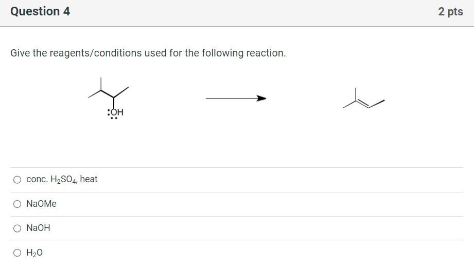 Solved Give the reagents/conditions used for the following | Chegg.com