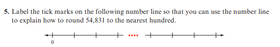 Solved 5. Label the tick marks on the following number line | Chegg.com