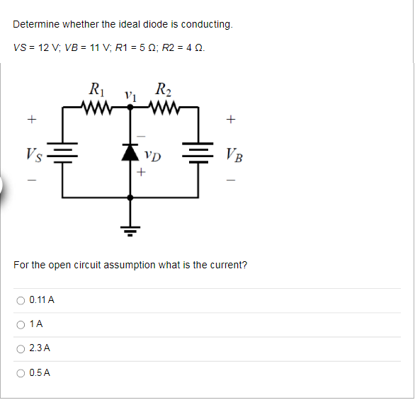 Solved Determine whether the ideal diode is conducting. | Chegg.com