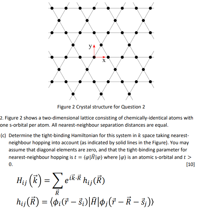 У. Figure 2 Crystal structure for Question 2 2. | Chegg.com