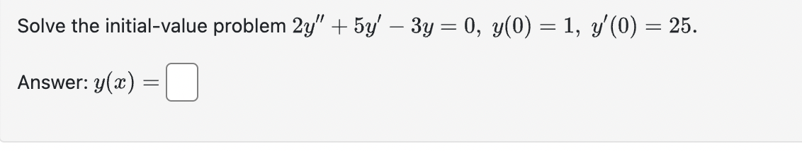 Solved Solve the initial-value problem | Chegg.com