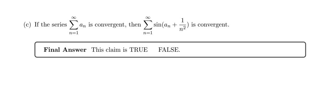 Solved 1. Let ∑n=1∞an be a POSITIVE infinite series (i.e. | Chegg.com Solved 1. Let ∑n=1∞an be a POSITIVE infinite series (i.e. | Chegg.com
