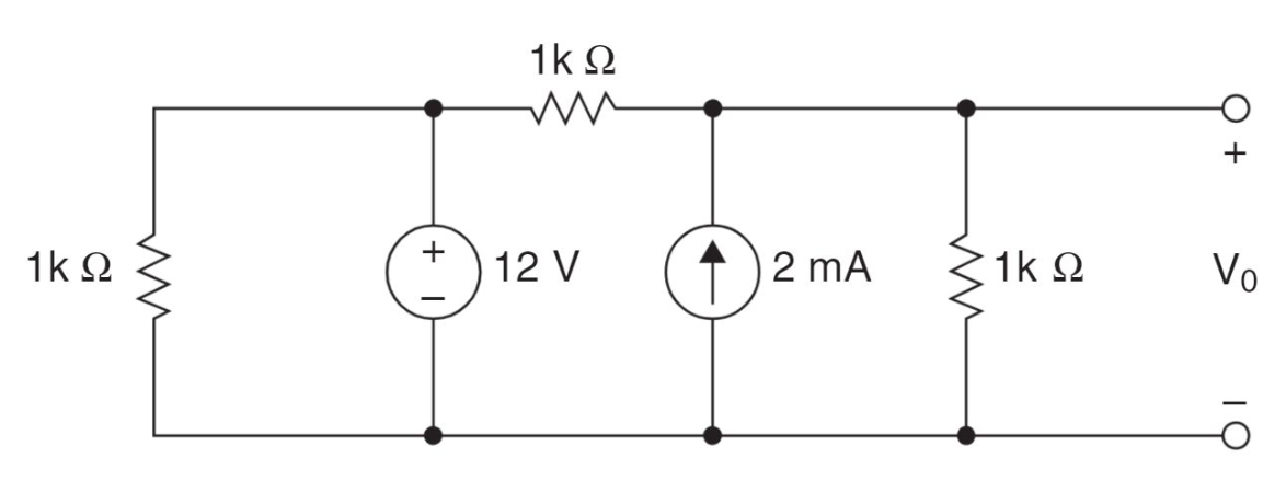Solved Find V_0 ﻿in the circuit using node voltage method | Chegg.com