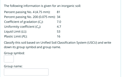 [Solved]: The following information is given for an inorga