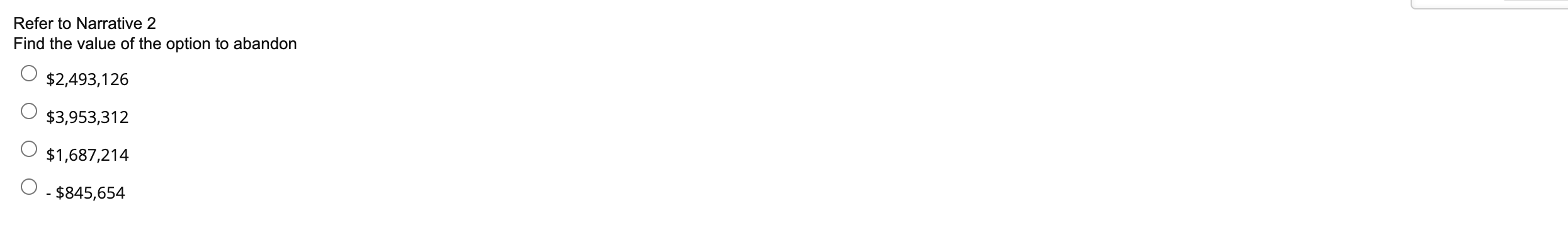 Solved Refer to Narrative 2 Find the dynamic NPV of of | Chegg.com