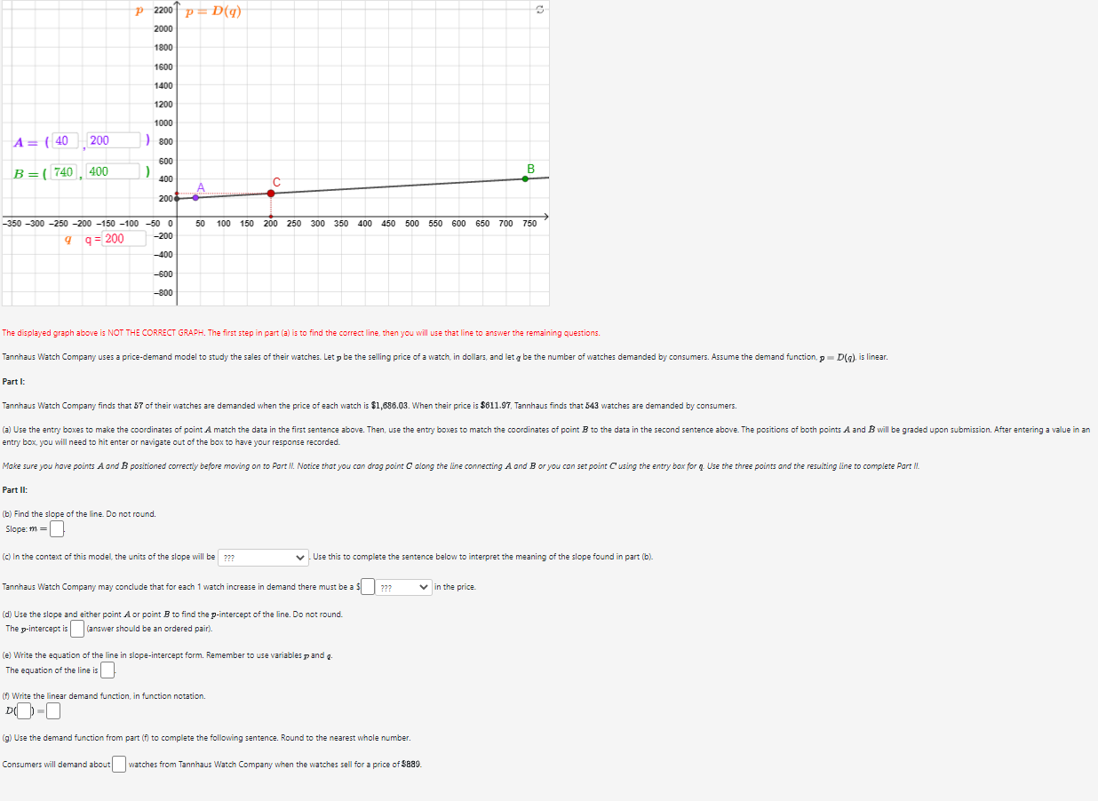 Solved The displayed graph above is NOT THE CORRECT GRAPH. | Chegg.com