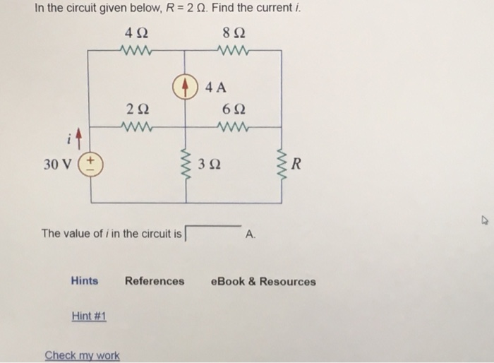 Solved In the circuit given below, R-2 Ω. Find the current | Chegg.com
