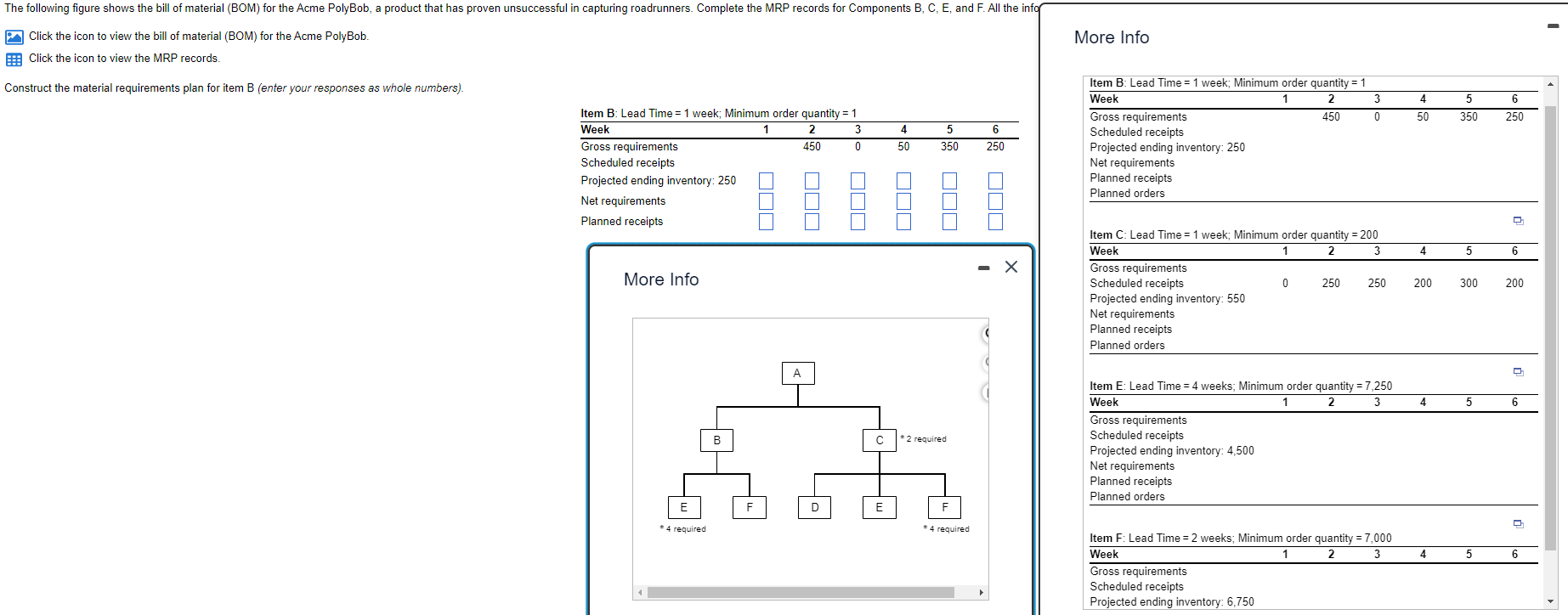 Solved B) Complete the row of the planned order. C) | Chegg.com