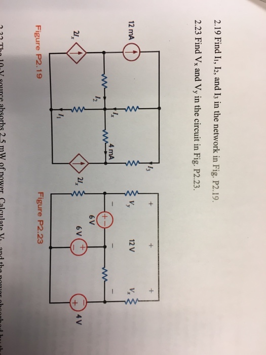 Solved 2.19 Find Iı, 2, and I3 in the network in Fig. P2.19. | Chegg.com