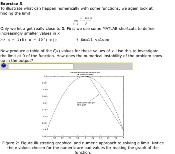 Solved Exercise 3: To illustrate what can happen numerically | Chegg.com