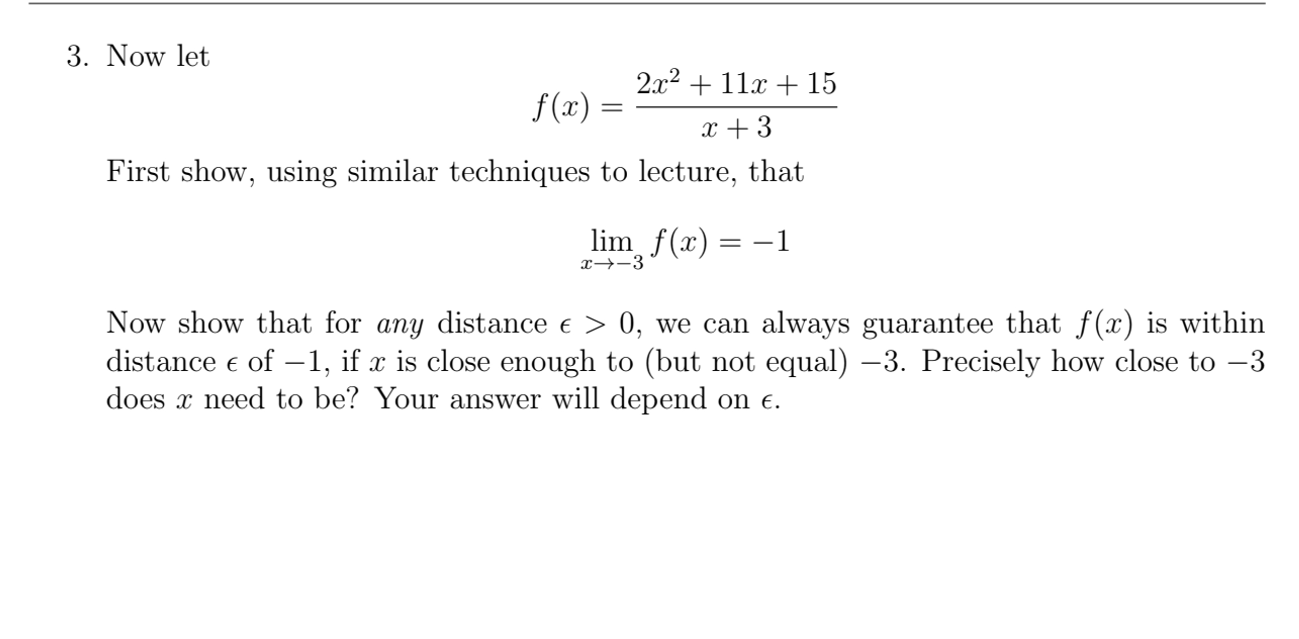 Solved Now letf(x)=2x2+11x+15x+3First show, using similar | Chegg.com