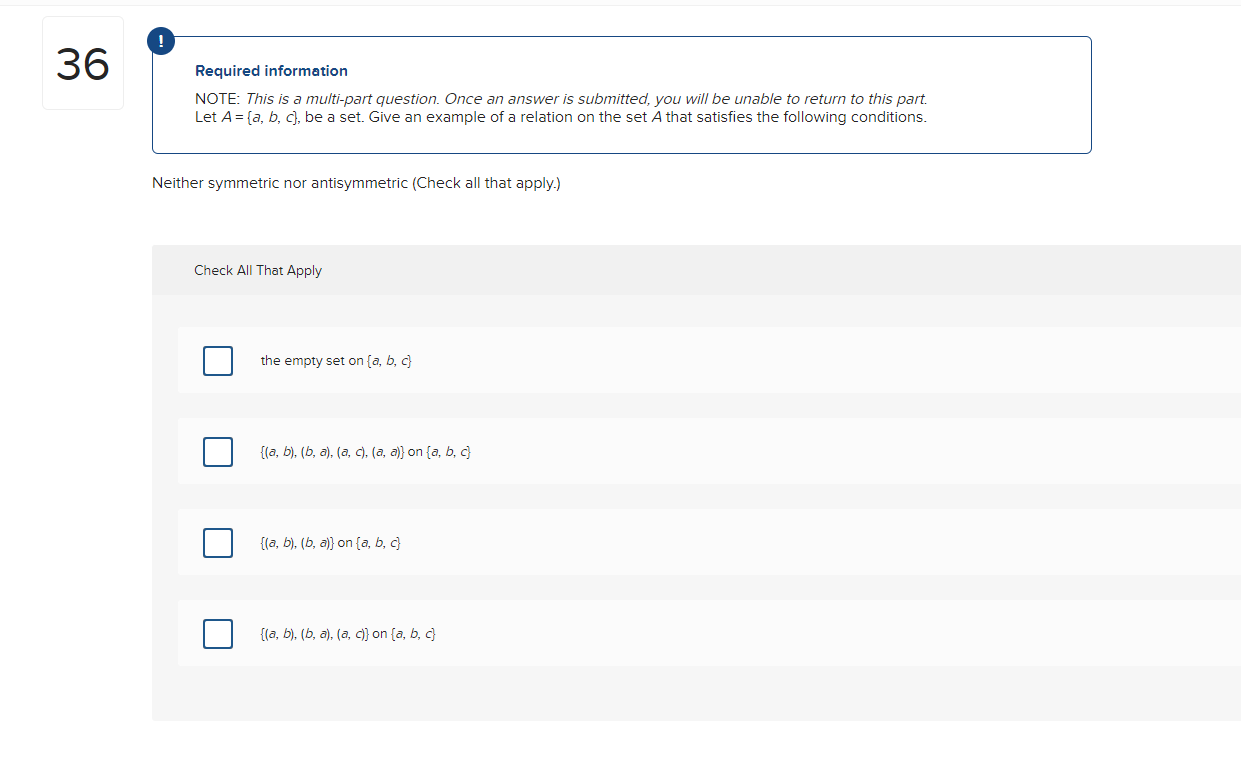 Solved Required information NOTE: This is a multi-part | Chegg.com