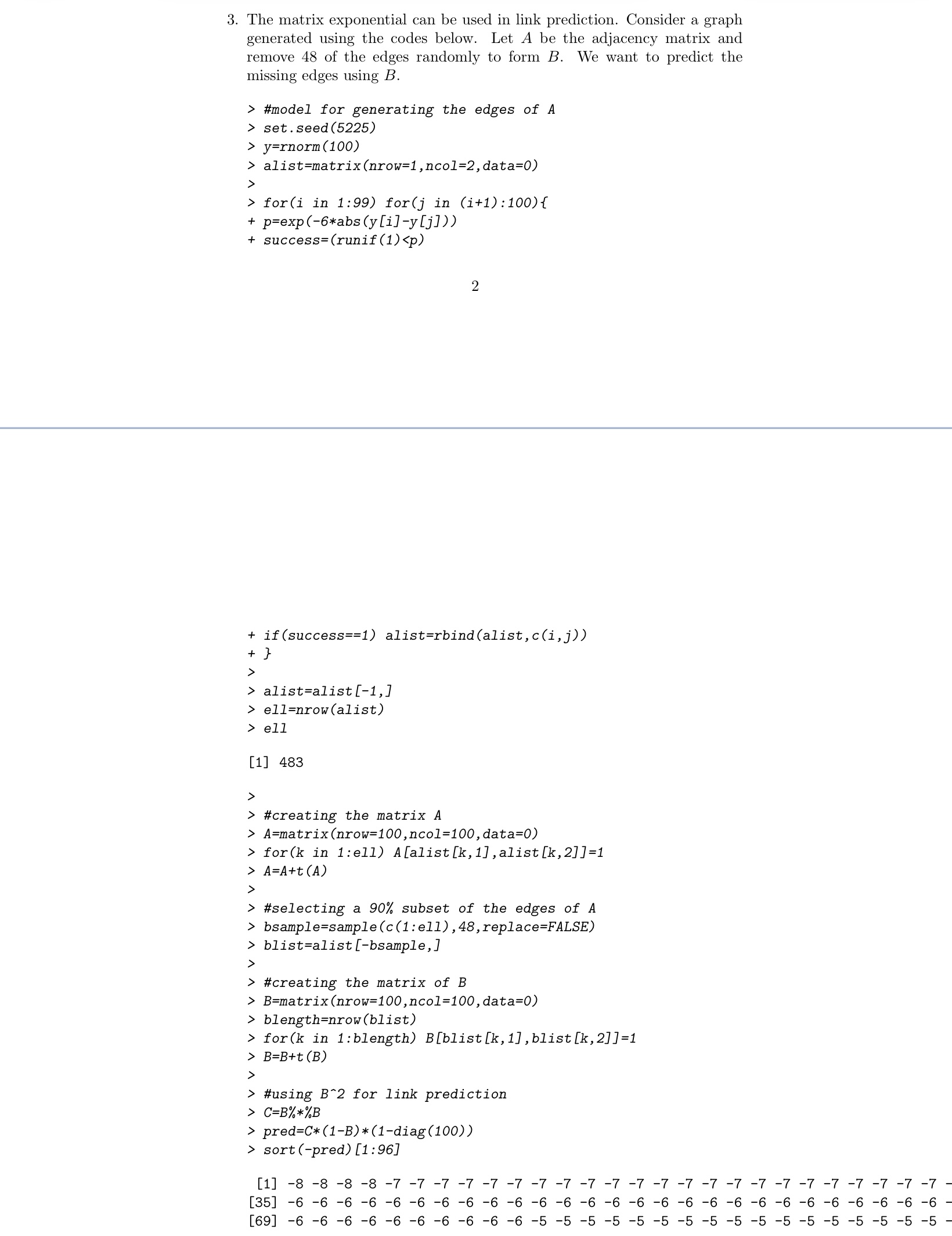 Solved 3. The matrix exponential can be used in link | Chegg.com