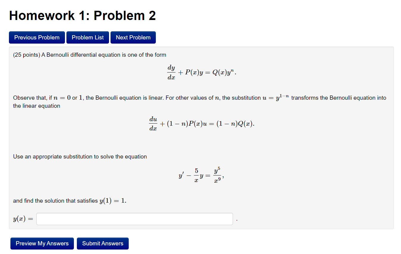 Solved Homework 1: Problem 2 Previous Problem Problem List | Chegg.com