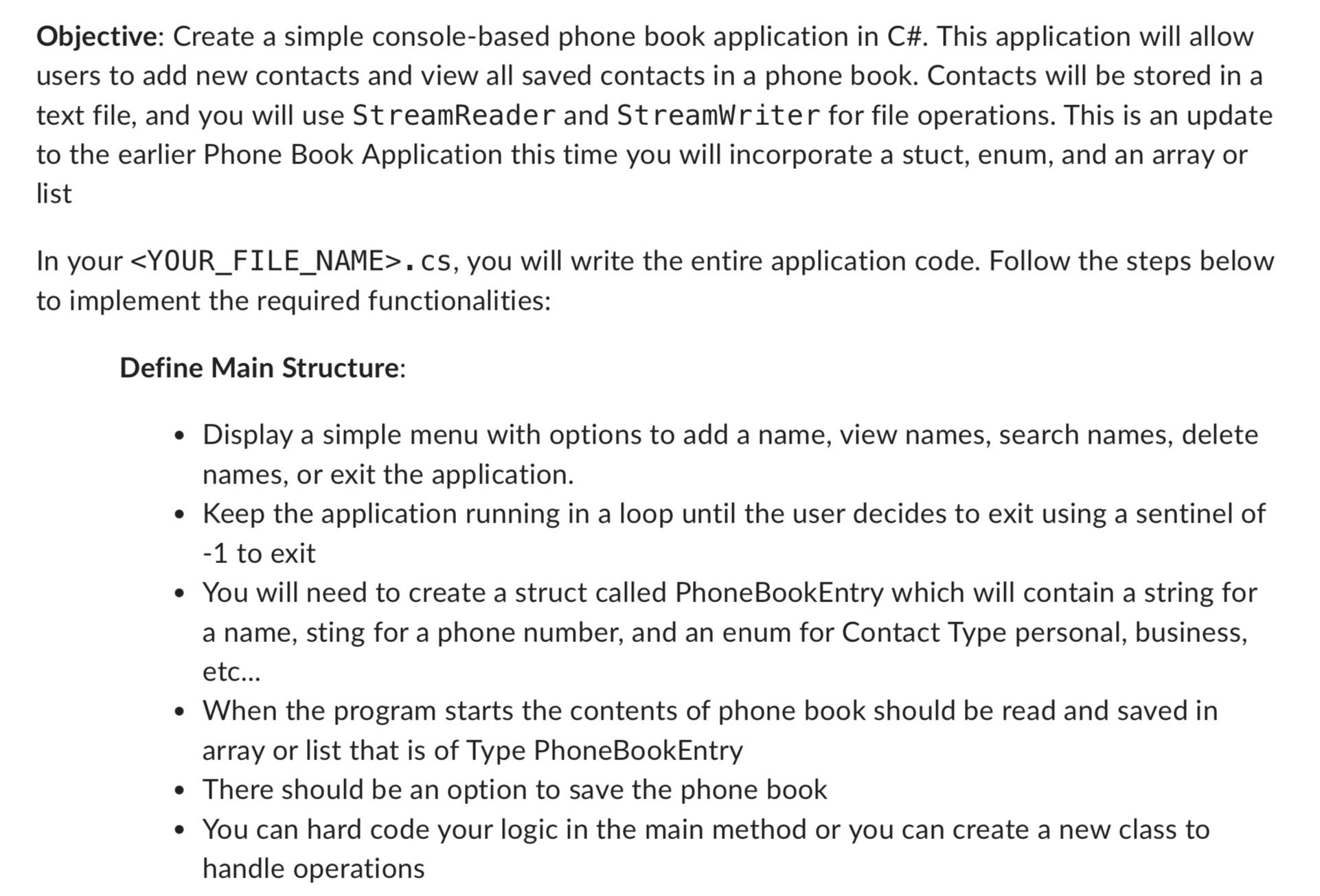 Solved Using Cobjective Create A Simple Console Based 7889