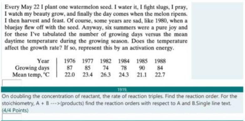 Solved The pyrolysis of ethane proceeds with an activation | Chegg.com