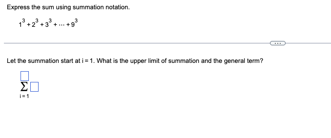 Solved Express the sum using summation notation. | Chegg.com