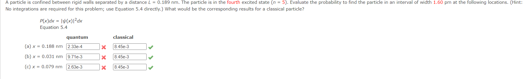 Solved A particle is confined between rigid walls separated | Chegg.com