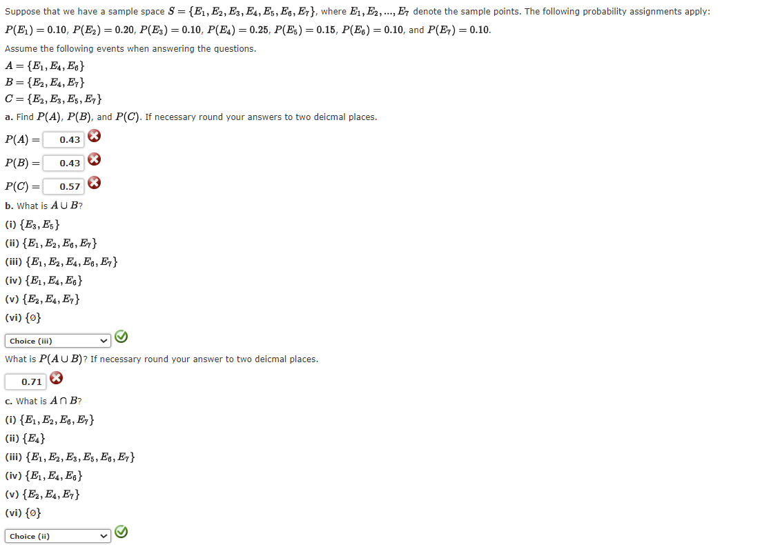 Solved Suppose that we have a sample space | Chegg.com