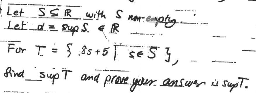 Solved Let S⊆r With S Non Empty Let α≡sups For 