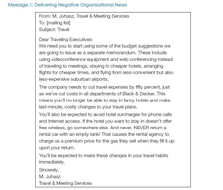 Subject: Business communicate The messages below | Chegg.com