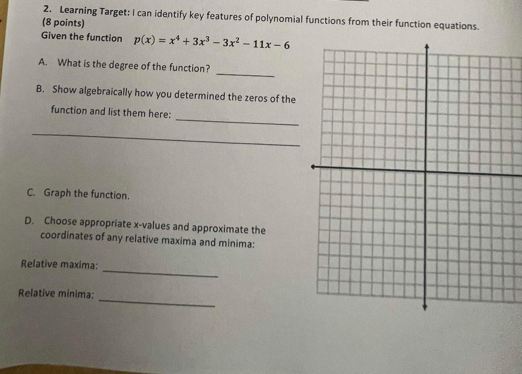 Solved 2. Learning Target: I can identify key features of | Chegg.com