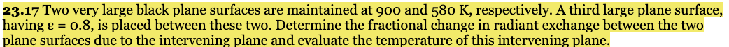 Solved 23.17 Two very large black plane surfaces are | Chegg.com