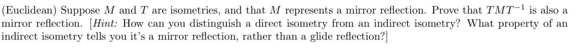 Solved Problems marked (Euclidean) are to be done in | Chegg.com