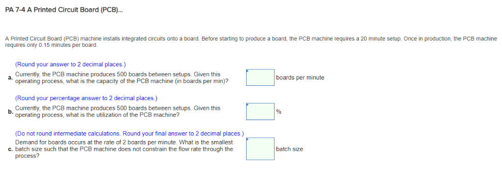 Solved PA 7-4 A Printed Circuit Board (PCB... A Printed | Chegg.com