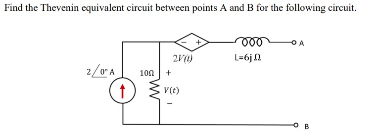 Solved Find the Thevenin equivalent circuit between points A | Chegg.com