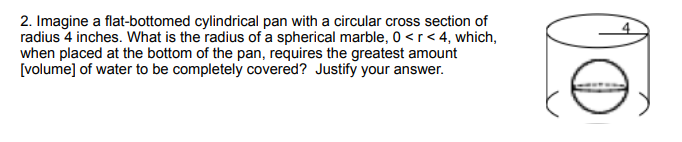 Solved 2. Imagine a flat-bottomed cylindrical pan with a | Chegg.com