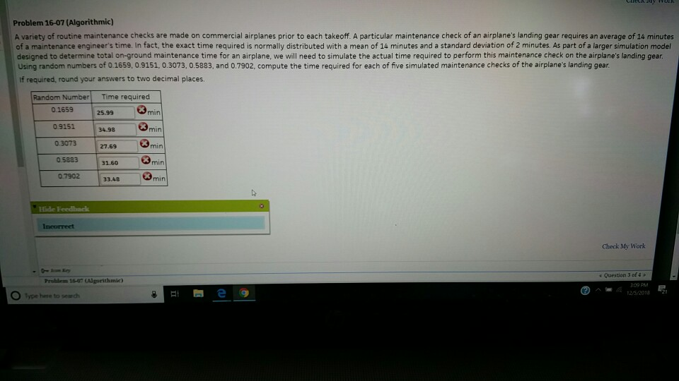 Solved Problem 16-07 (Algorithmic) A variety of routine | Chegg.com