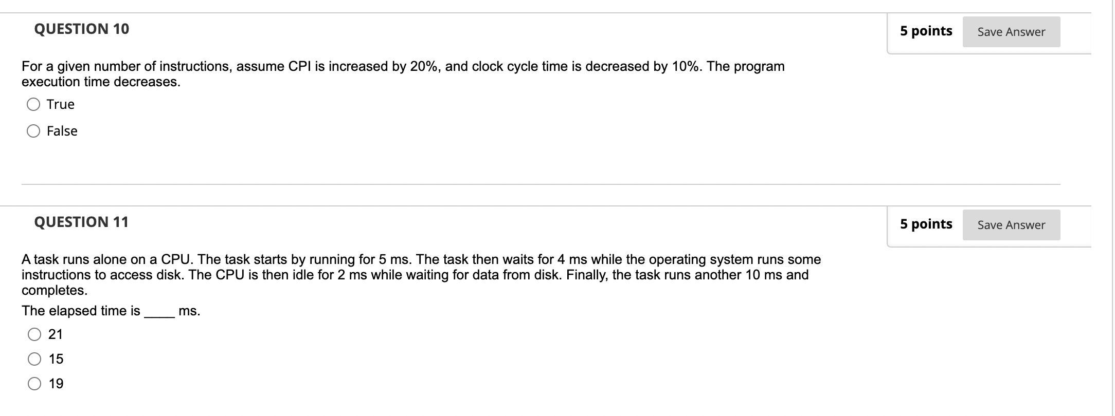 Solved QUESTION 10 5 points Save Answer For a given number | Chegg.com