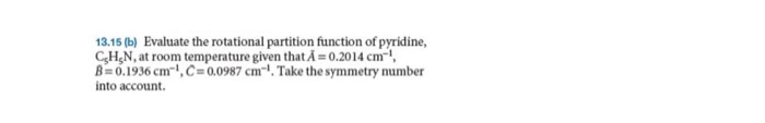 Evaluate the rotational partition function of | Chegg.com