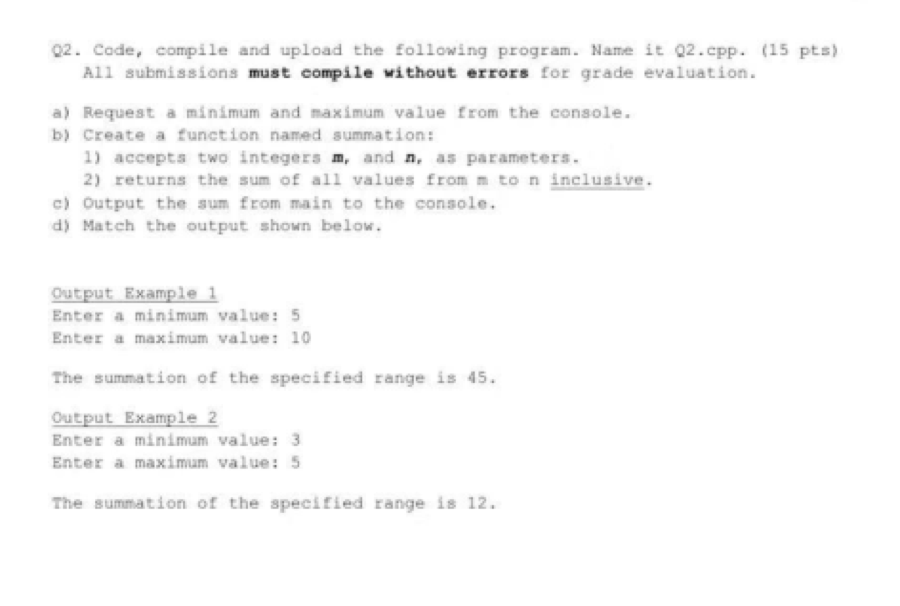 Solved Coding Problems (80pts) 01. Code, compile and upload | Chegg.com