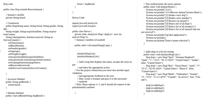 Solved help with Grazioso Java code Directions Your team | Chegg.com