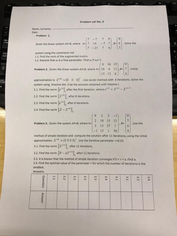 Solved Can anyone solve this excersises it will be great to | Chegg.com