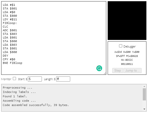 Solved In 6502, I have to write comments in the following | Chegg.com