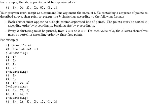 Under such a scheme, points are grouped into k | Chegg.com