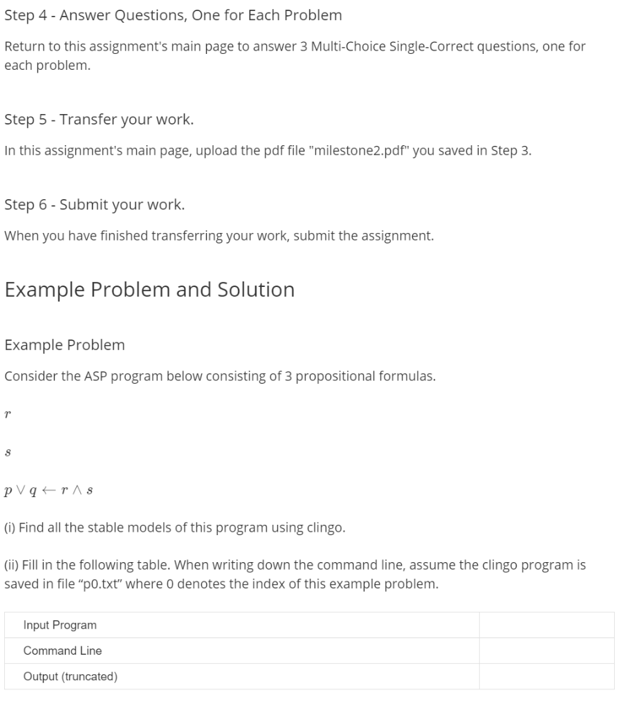Template from step 1 is copy pasted at bottom. | Chegg.com