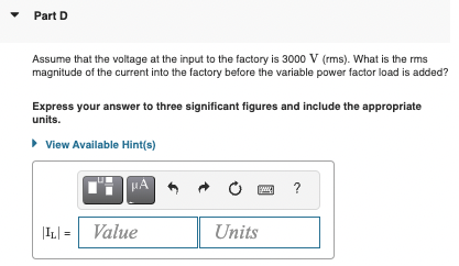 Solved A factory has an electrical load of 1300 kW at a | Chegg.com