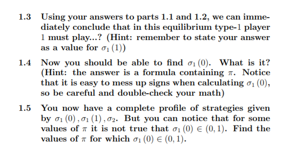 Solved There are two players called 1 and 2. Player 1 can be | Chegg.com
