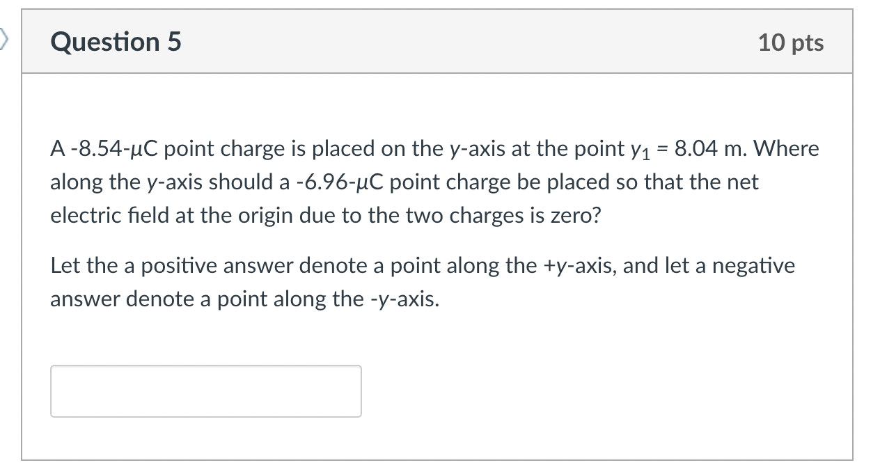 Solved A −8.54−μC point charge is placed on the y-axis at | Chegg.com